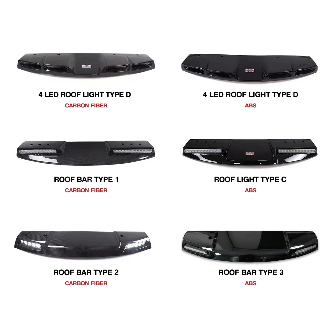 Offroad Car Accessories Front Roof Cover Carbon Fiber 4X4 Led Roof Top ...