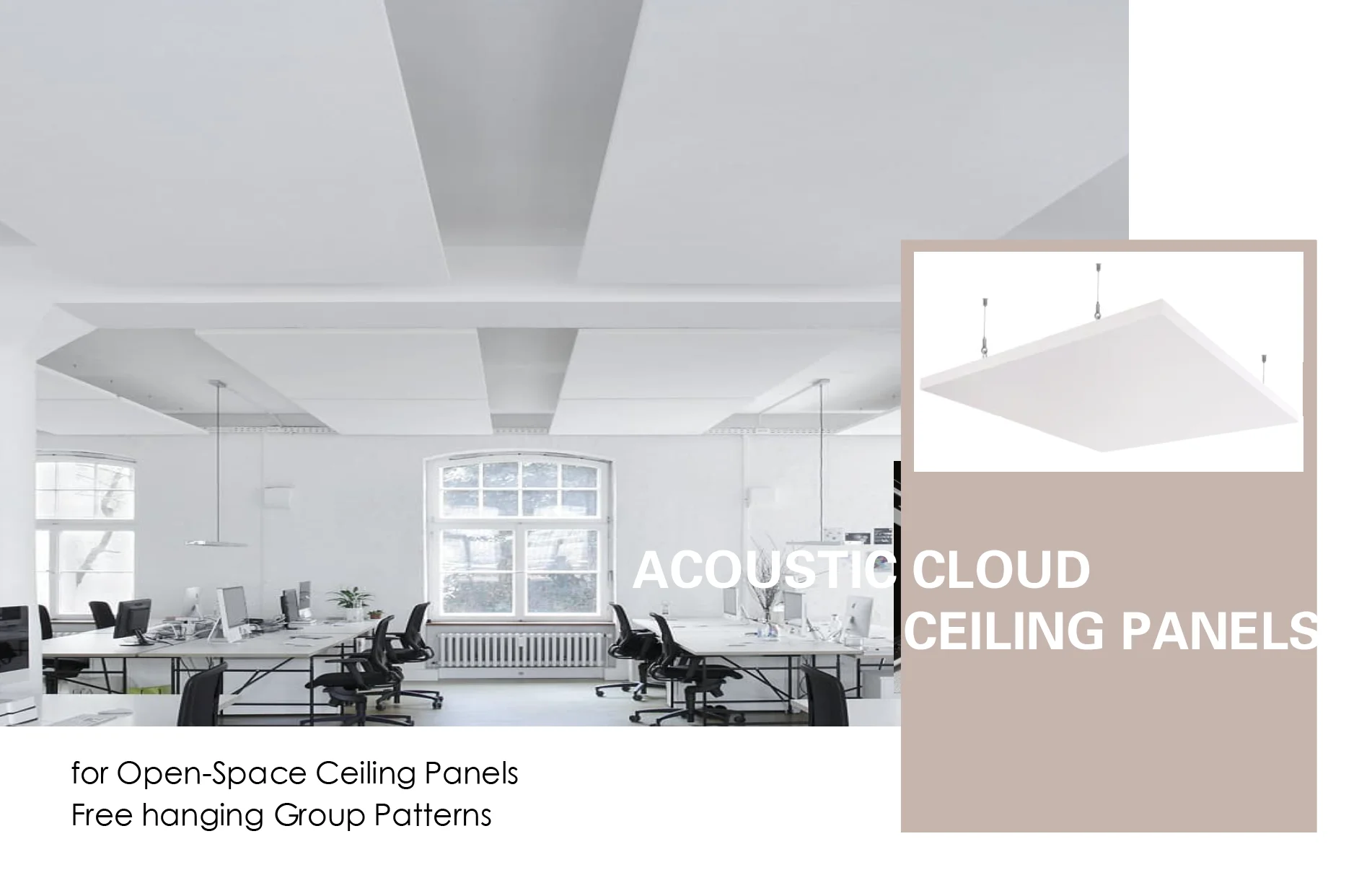 Fiberglass Acoustic Ceilng Fireproof Chopped Strand Canopy 1200*1200mm ...