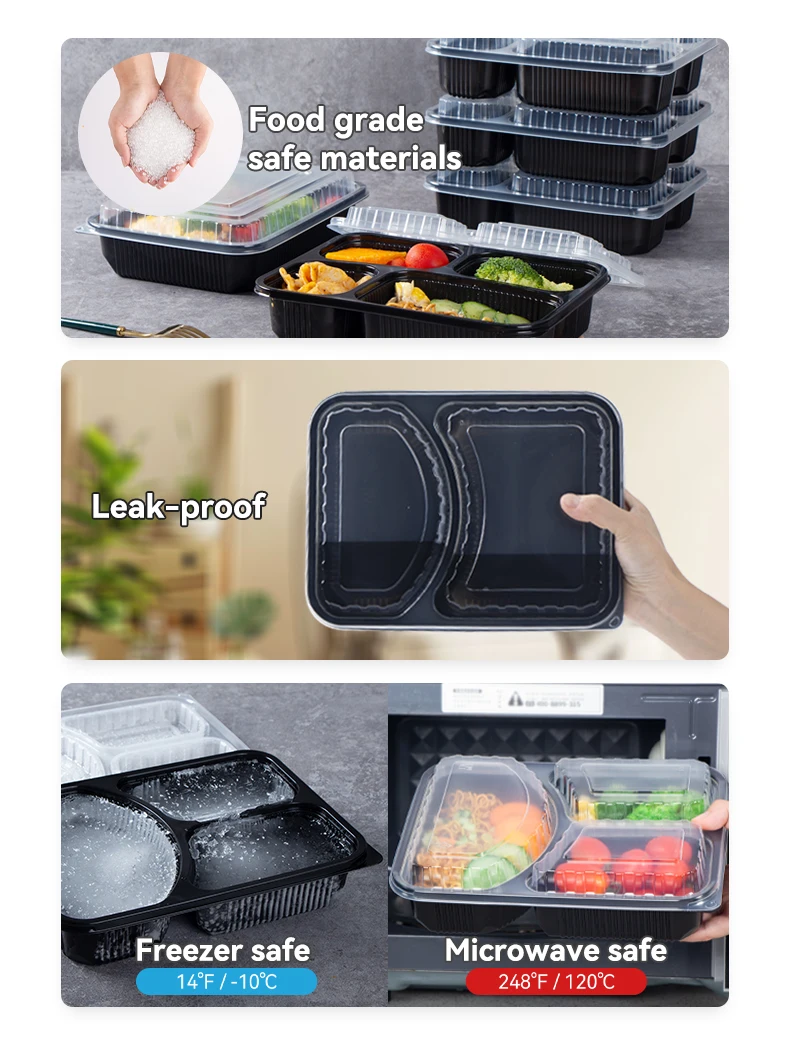 Restaurant Food Takeaway Packaging Boxes - Microwave Safe