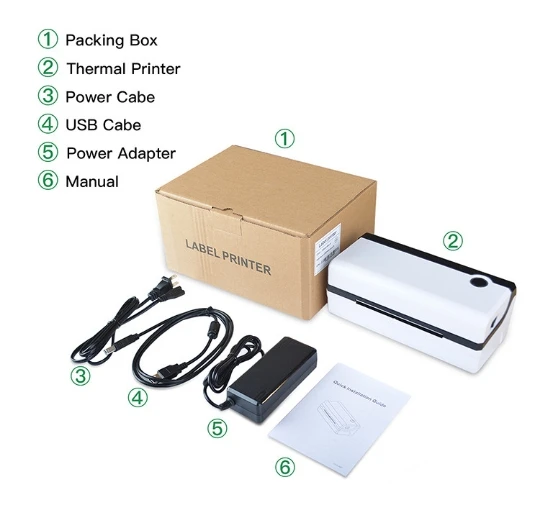 4inch Waybill Label Printer 4x6 Shipping Express Label Printer Thermal ...