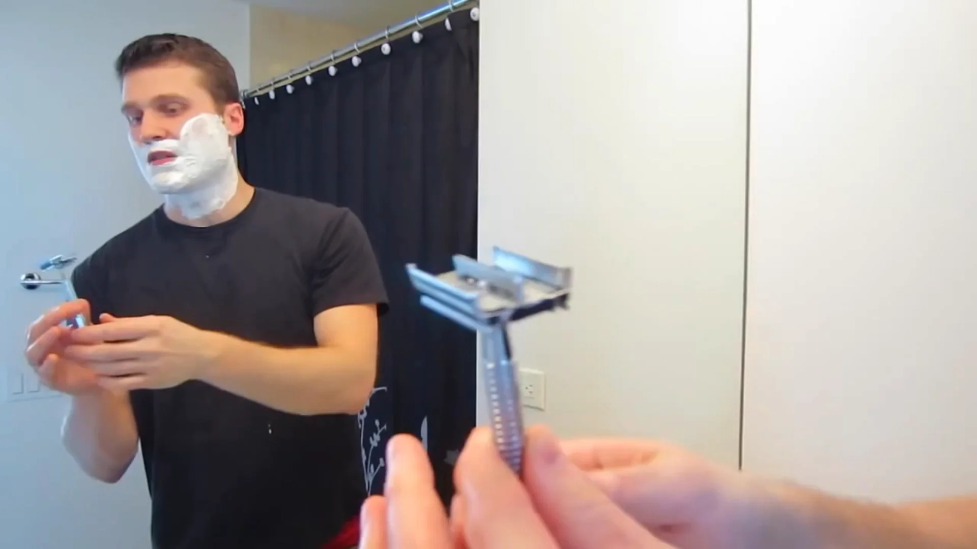 Men Adjustable Double Edge Metal Handle Design Professional Shaving ...