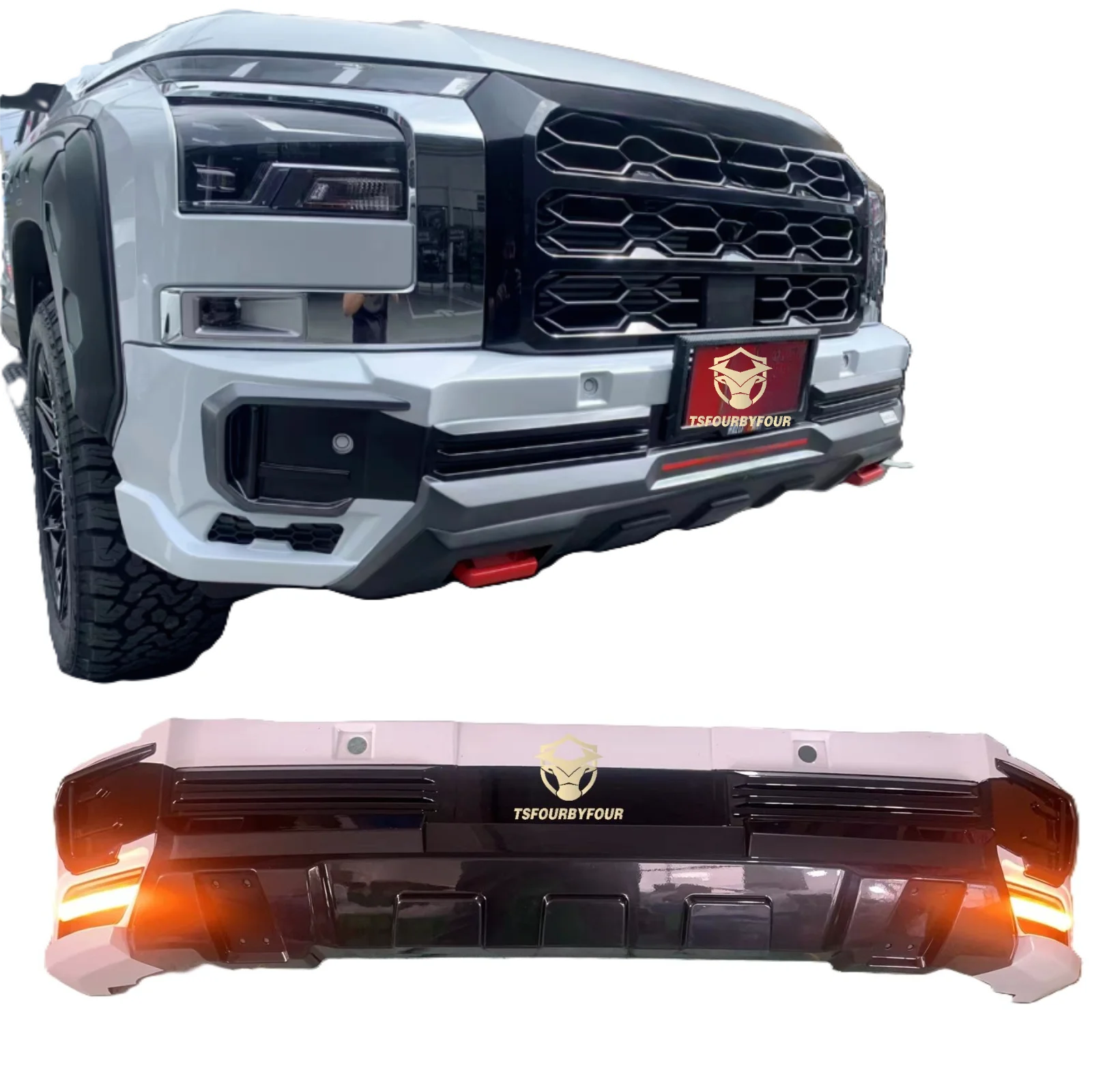 4x4 Accessories Plastic Body Kits Front Protect Guard With Led Light ...