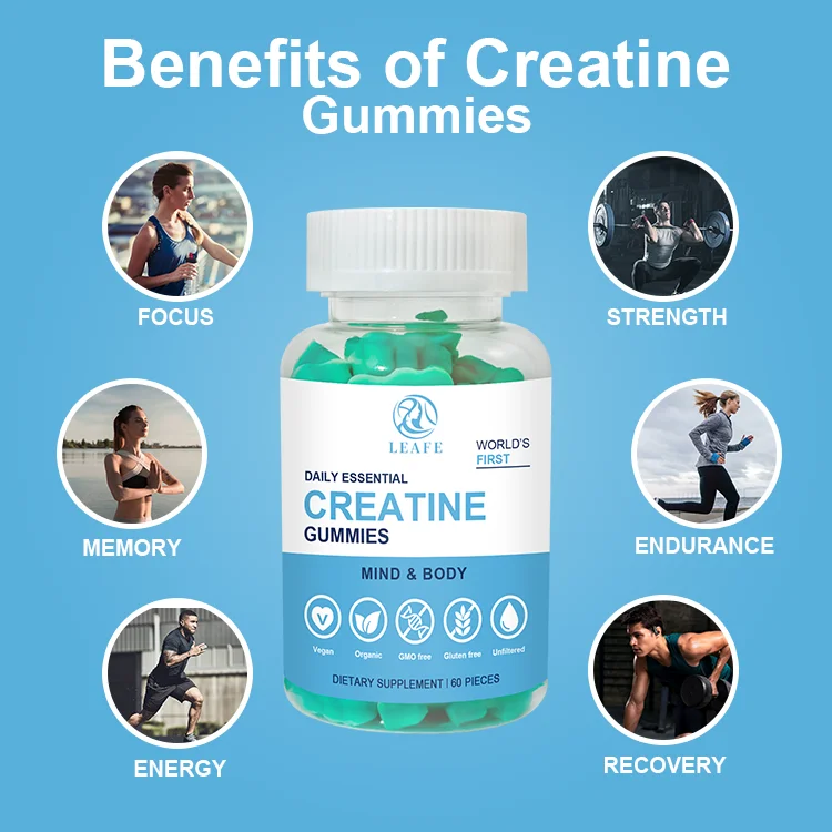 Customized Pre Workout Supplement - Creatine Monohydrate Gummies