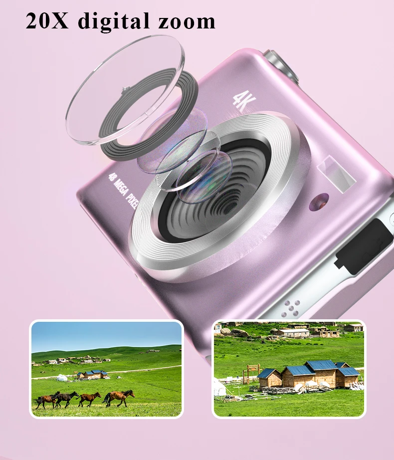 8x Zoom 48MP Camera - Compact Digital Photo Shooting