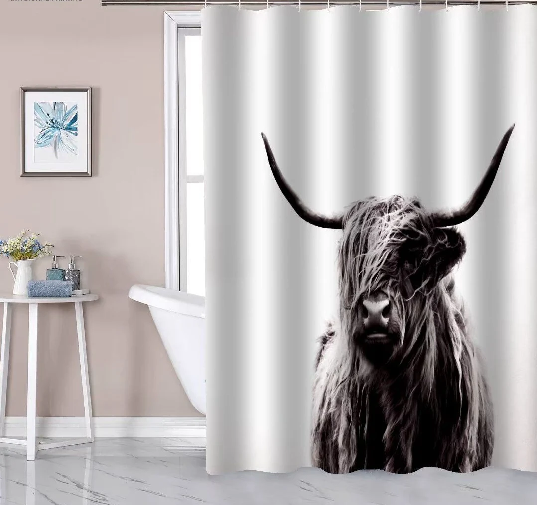 Owenie New Design Marble Shower Curtain - Waterproof & Sustainable