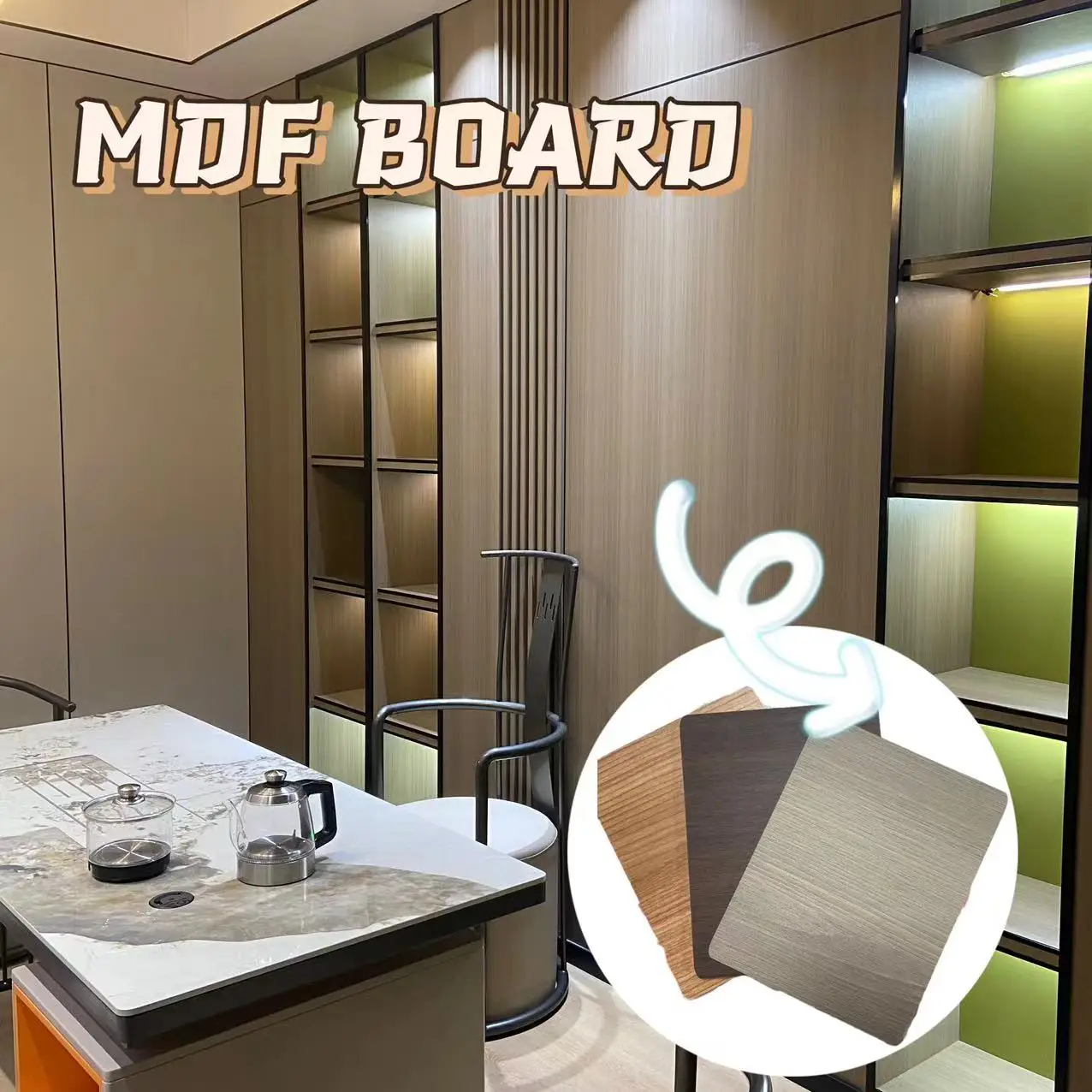 High Quality Wood Texture Wood Replacement Panel Mdf Panel For Wall ...