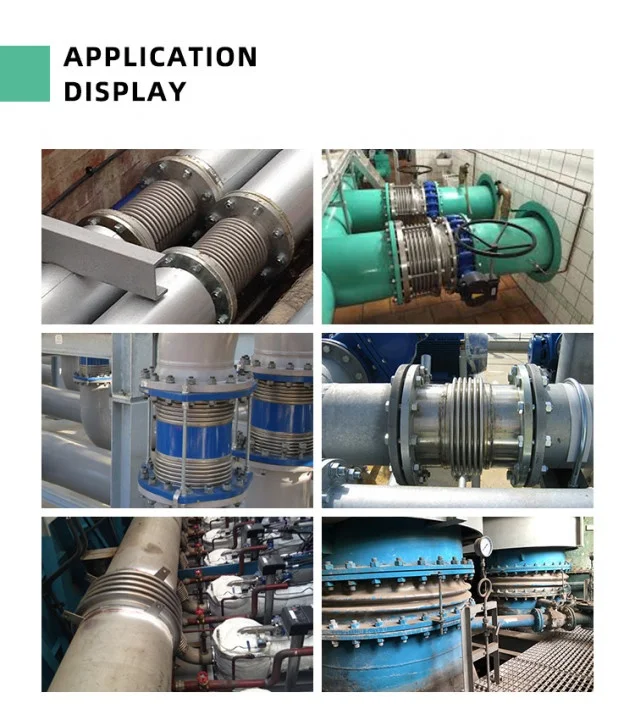 Flange SS304 PTFE Lined Steam Metal Bellows Flexible Expansion Joint ...