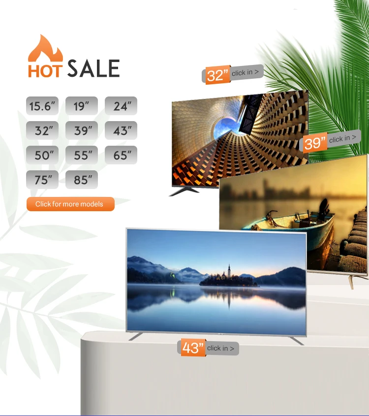 50 Inch Bluetooth Wall Mount Fullscream Hd Ai-powered 4k Television Set ...