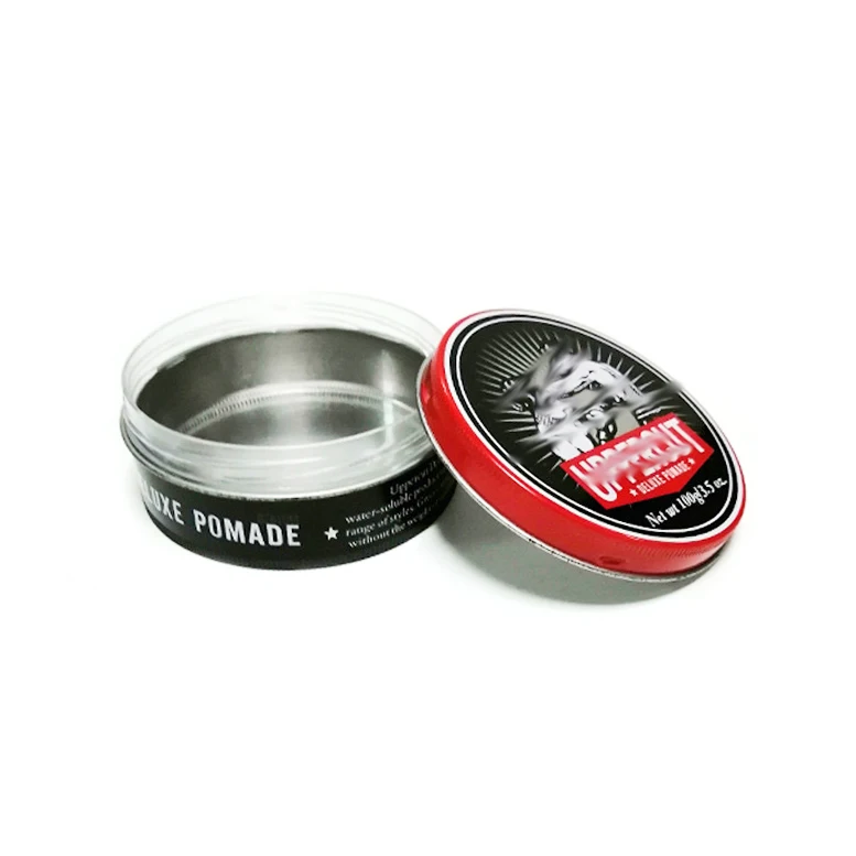 Custom Logo Small Empty Round Jars Hair Pomade Containers Wax Tin ...