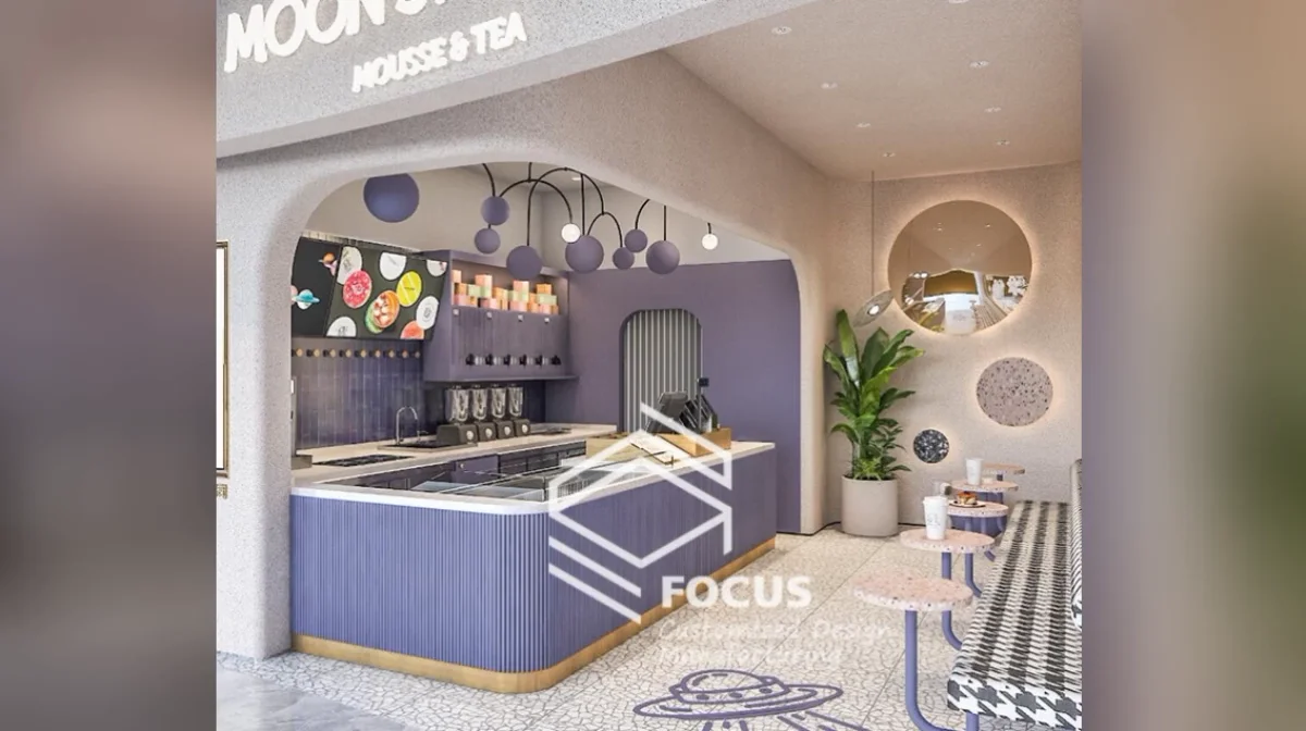 Customized Milk Tea Shop Counter Design Bubble Tea Counter Wholesales ...