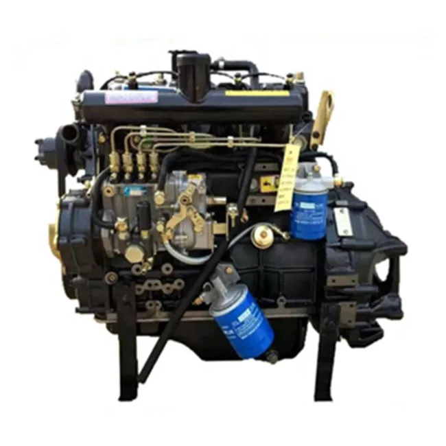 Water Cooled 4 Stroke 4 Cylinder 50hp Ricardo Marine Diesel Engine 490 ...