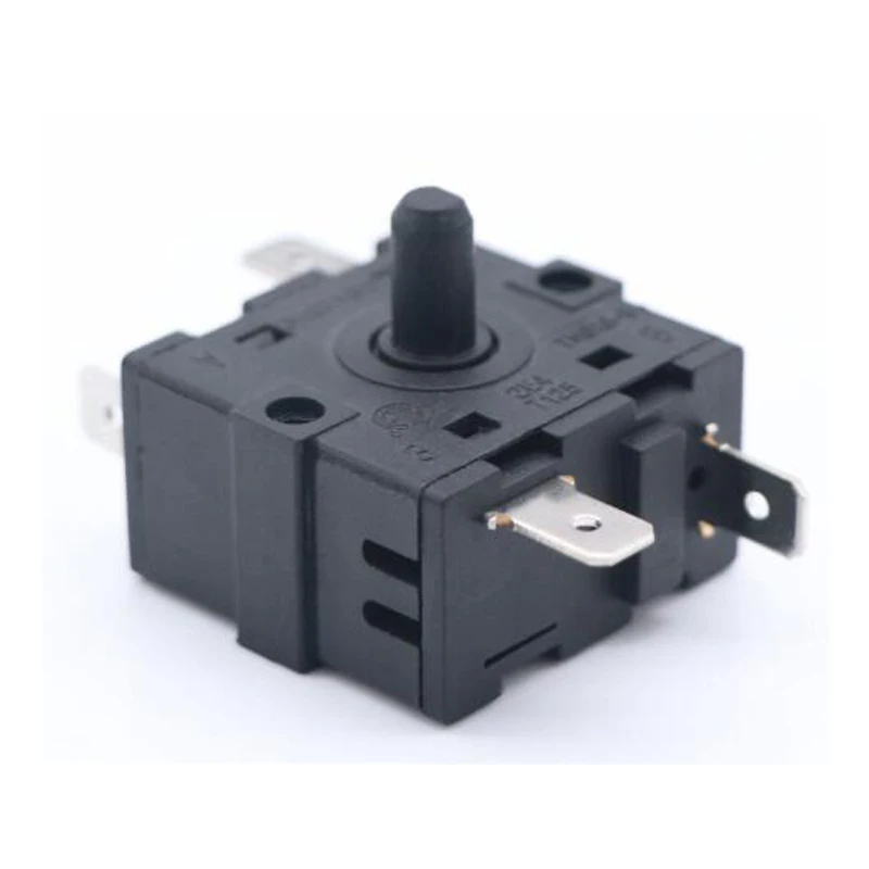 Black 250v 5 Position Electrical Rotary Switches For Oven Factory ...