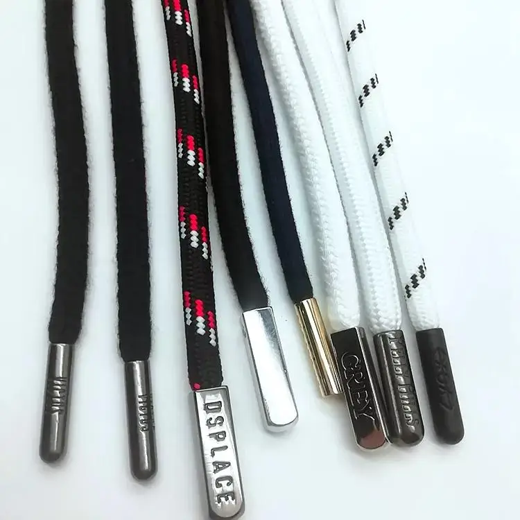 Custom Hoodie Drawstrings Round Braid Drawstring Cord With Zinc Custom ...