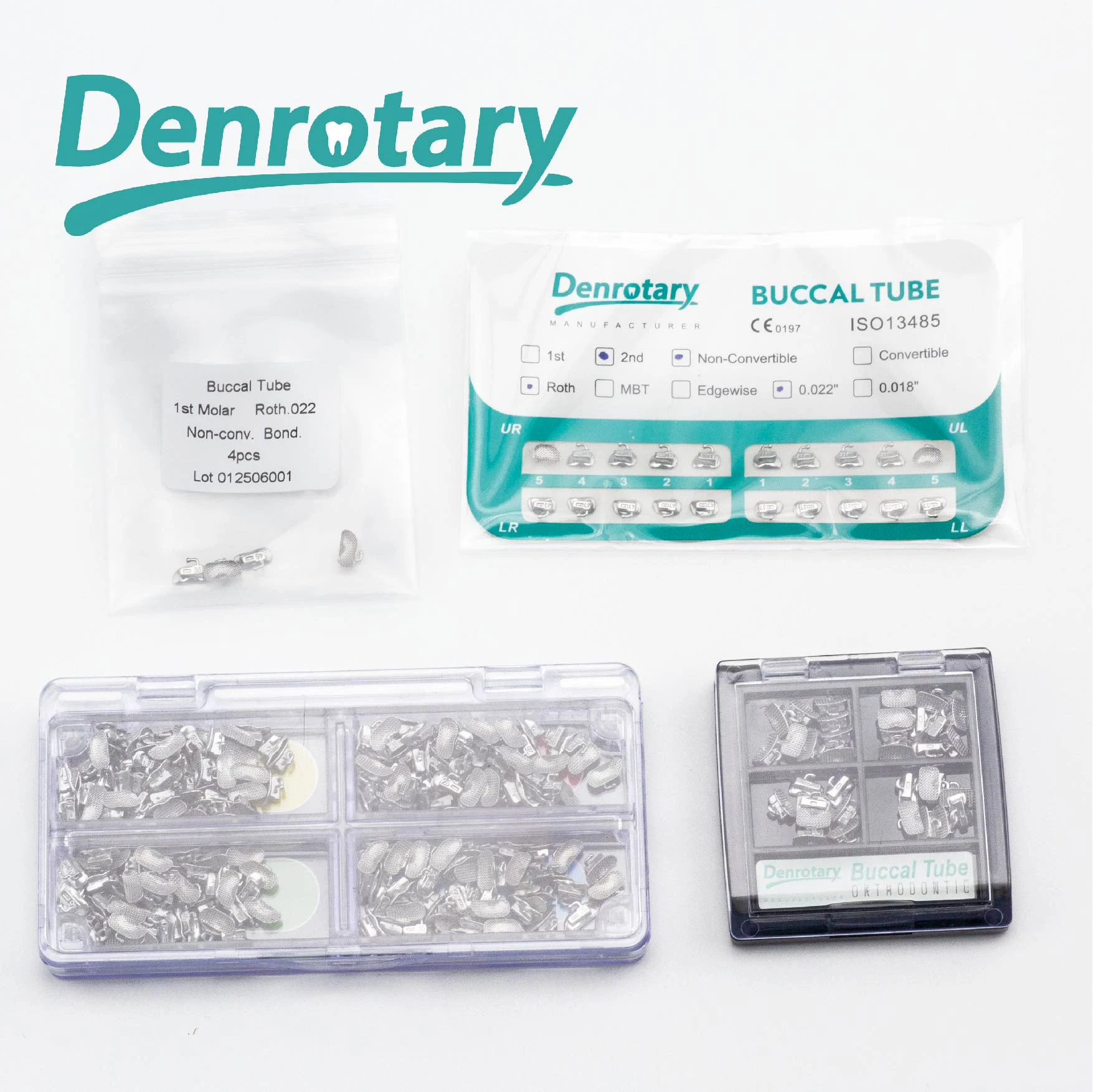 Orthodontic Dental 1st Molar Bondable Slg Tube With Sliding Crimpable ...