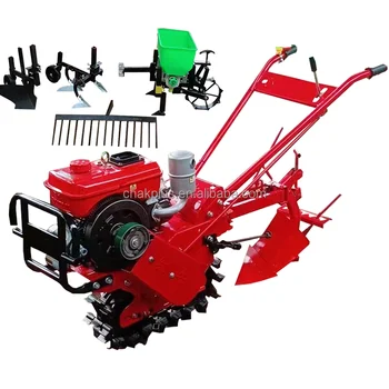 Chain Track Crawler Micro-tiller Agricultural Arable Land Ploughing ...