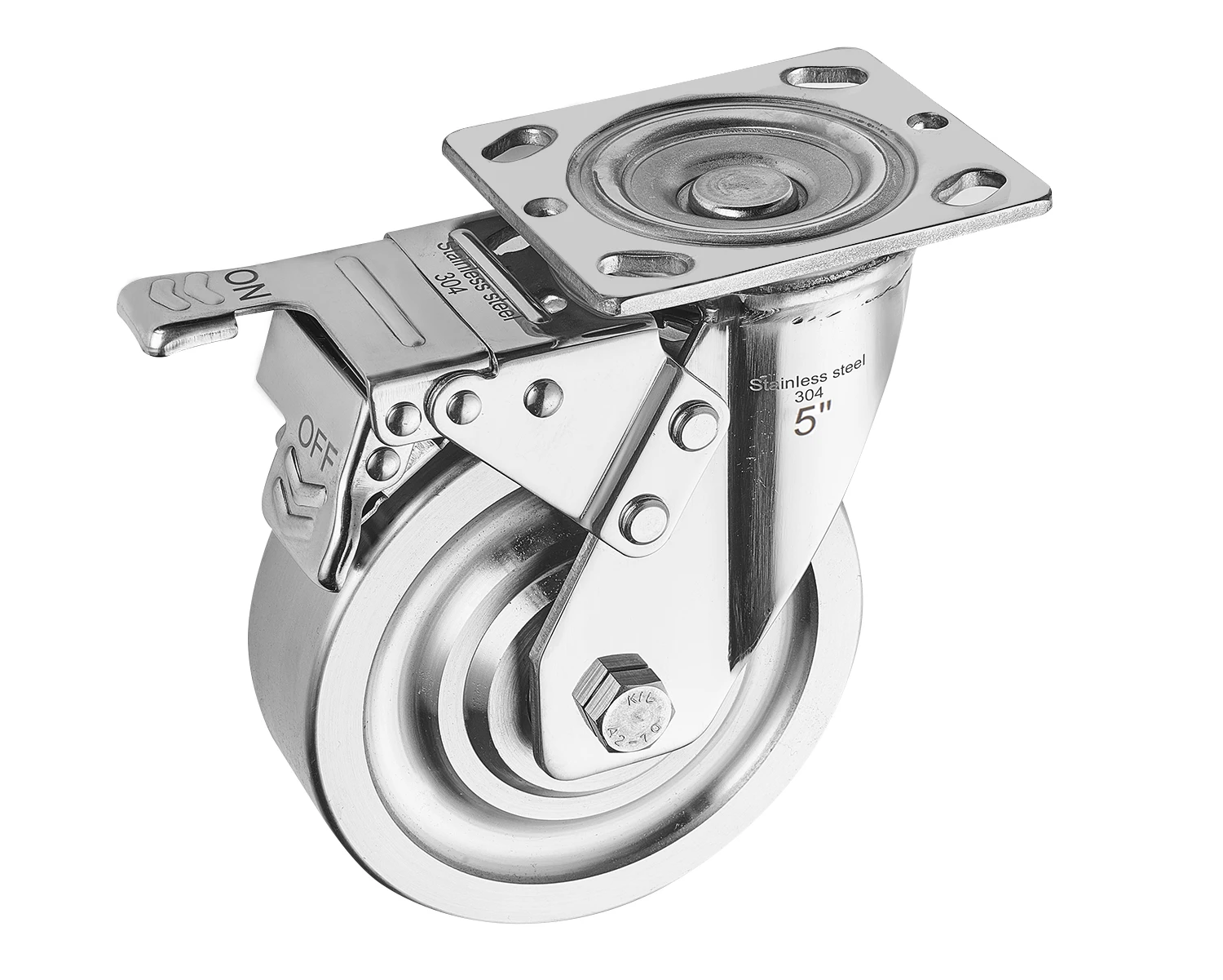 High Quality All Stainless Steel Caster Wheels 4/5/6/8 Inch Stainless ...