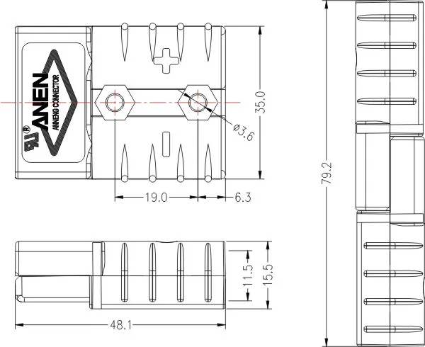 ANEN SA50 Quick Cable Power Connector - CE Approved