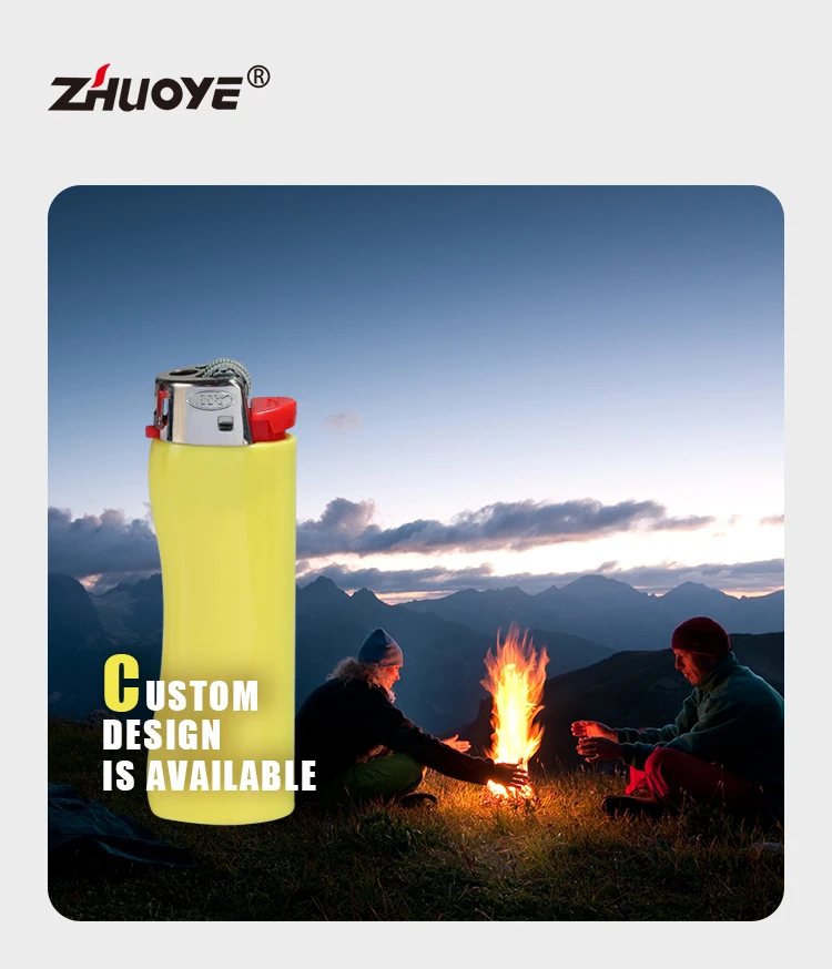 Custom LOGO Lighters - Durable Plastic Gas Lighters