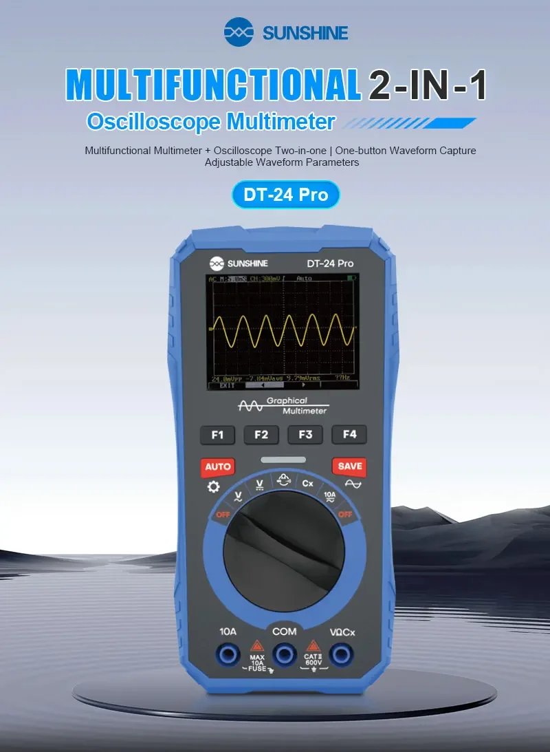 Sunshine Dt-24 Pro 2in1 Oscilloscope & Digital Multimeter Tester
