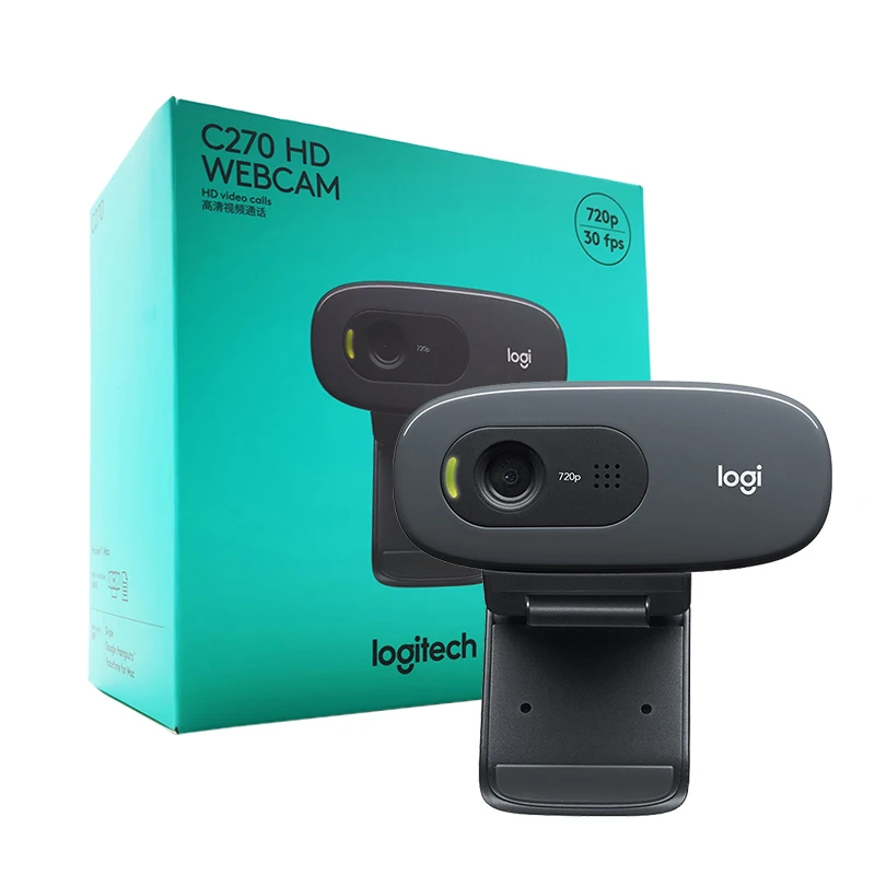 Logi Tech Hd Webcam C270 720p Camera 30fps Hd Computer Gaming Vision ...