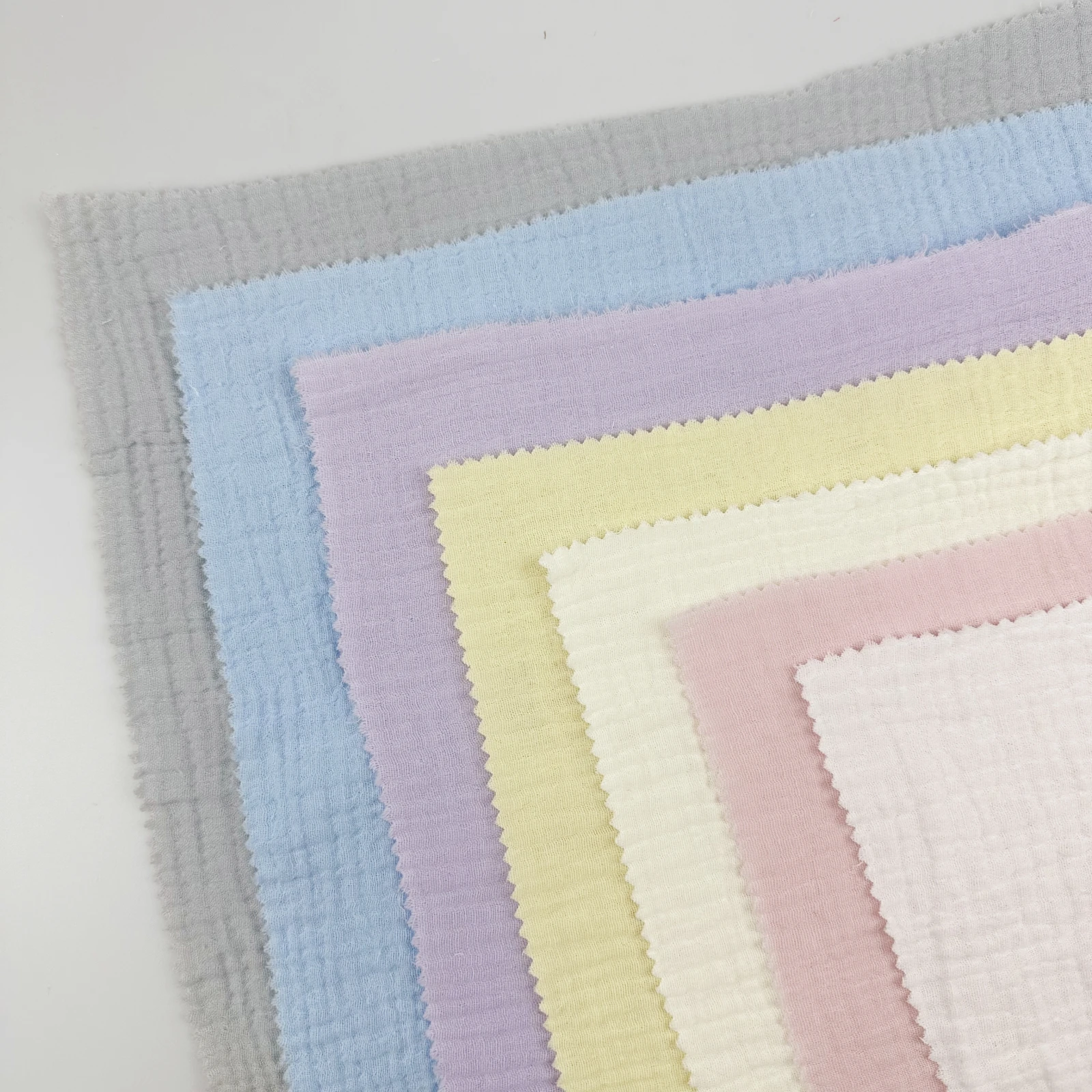 100% Combed Cotton Baby Diapers Muslin Fabric - Double Crepe