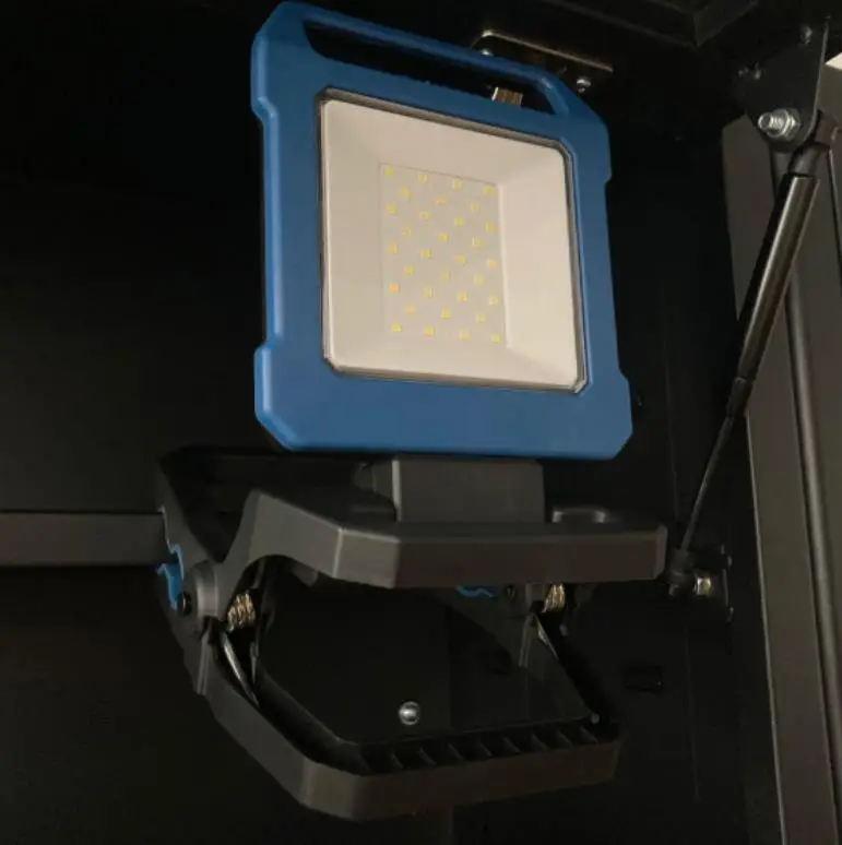 10w Smd Rechargeable Work Light With Clamp Super Bright Waterproof ...