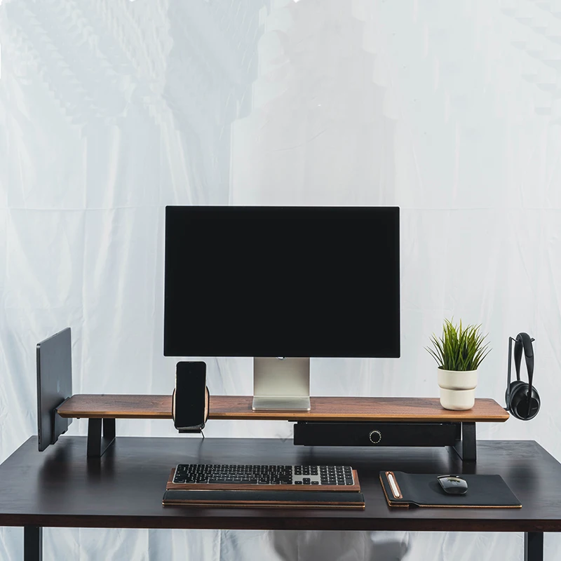 SAMDI Wooden Gaming Controller Stand Vertical Laptop Desk Shelf with ...