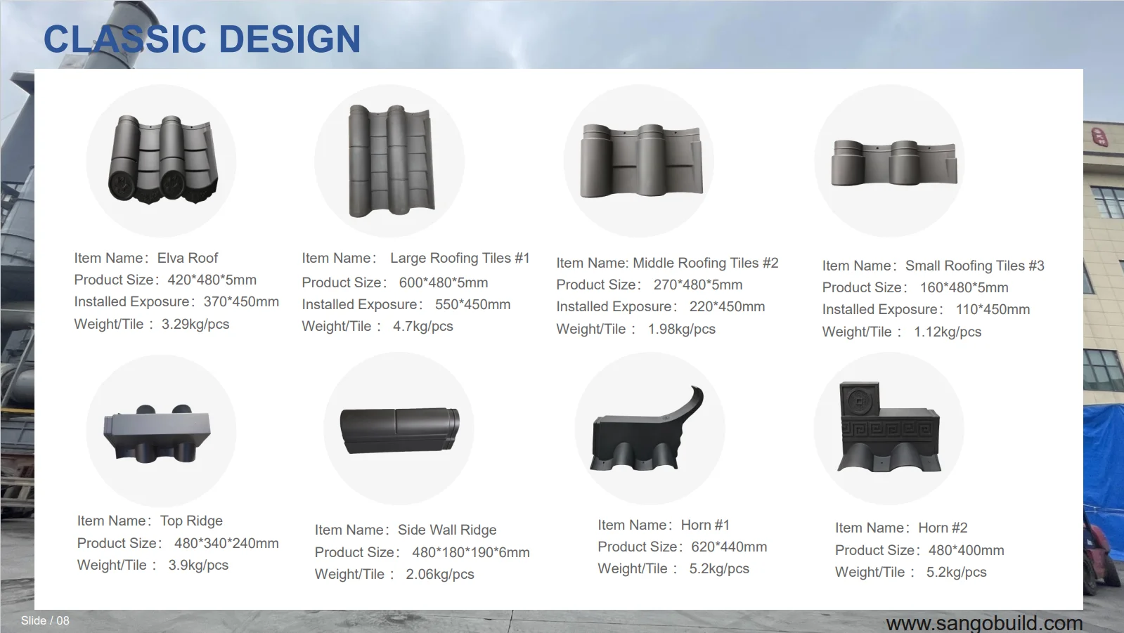 Traditional House Roofing - Durable Chinese Style Tiles