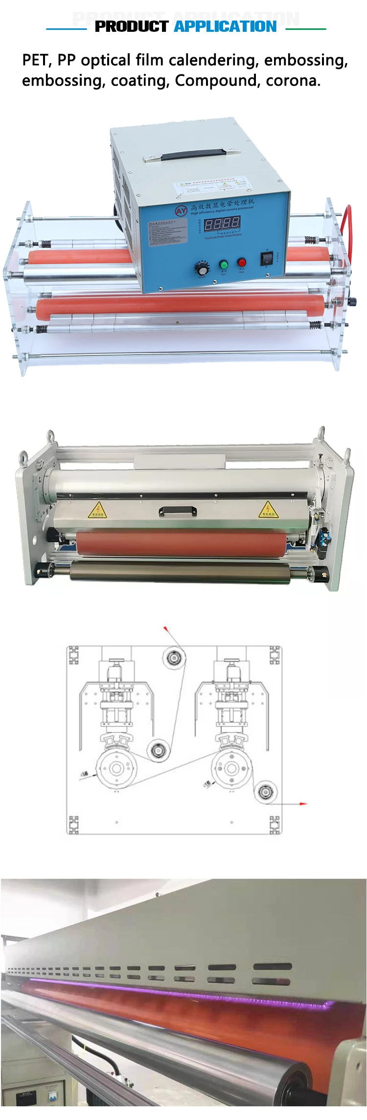 2024 OEM BOW Roller Banana Spreader Roller for Film Winding