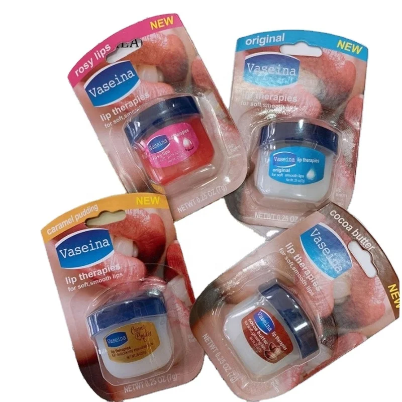 Best Seller Vaseline Lip Balm Organic Natural Moisturizing 4 Flavors ...