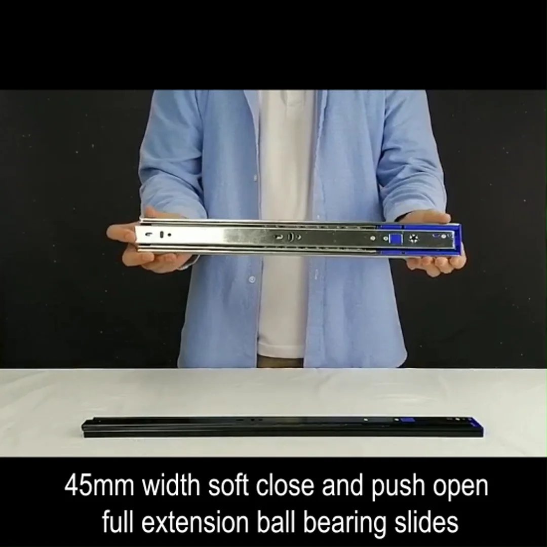 Fgvslide Soft Close Telescopic Channel System Push To Open Ball Bearing ...