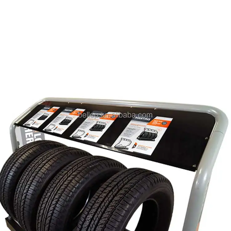 Car Showroom Adjustable Truck Wheels Storage Stand Metal 4 Car Tire ...