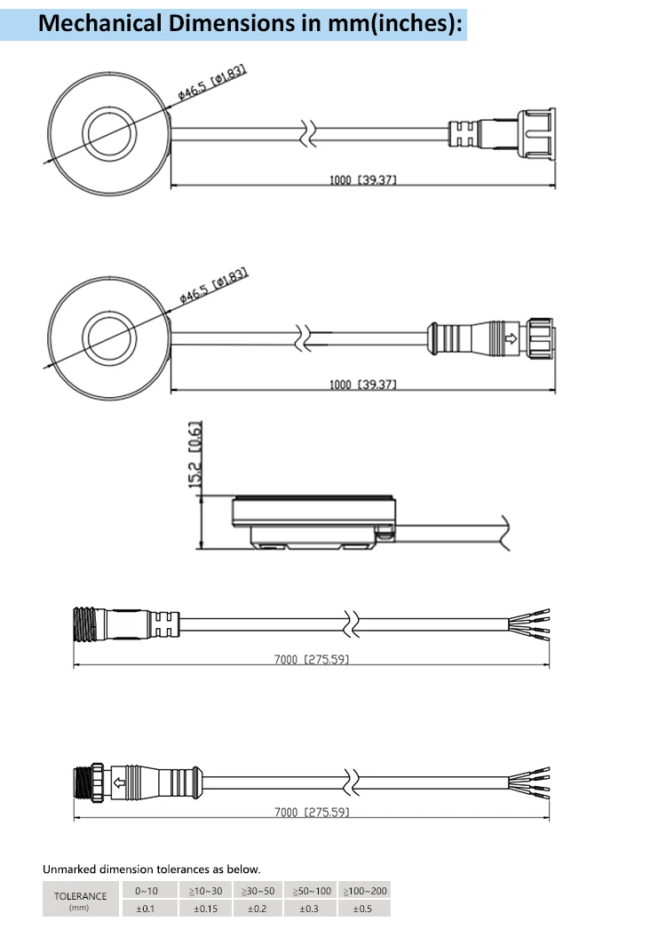 DYP-U02 Ultrasonic Fuel Level Sensor - Non-Contact Tracking