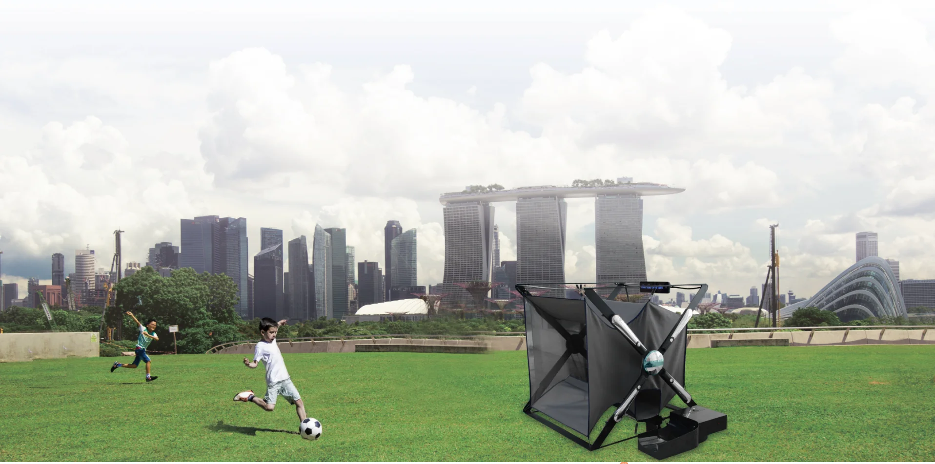 PAOBA Latest Football Launcher - Evertop Soccer Training Machine