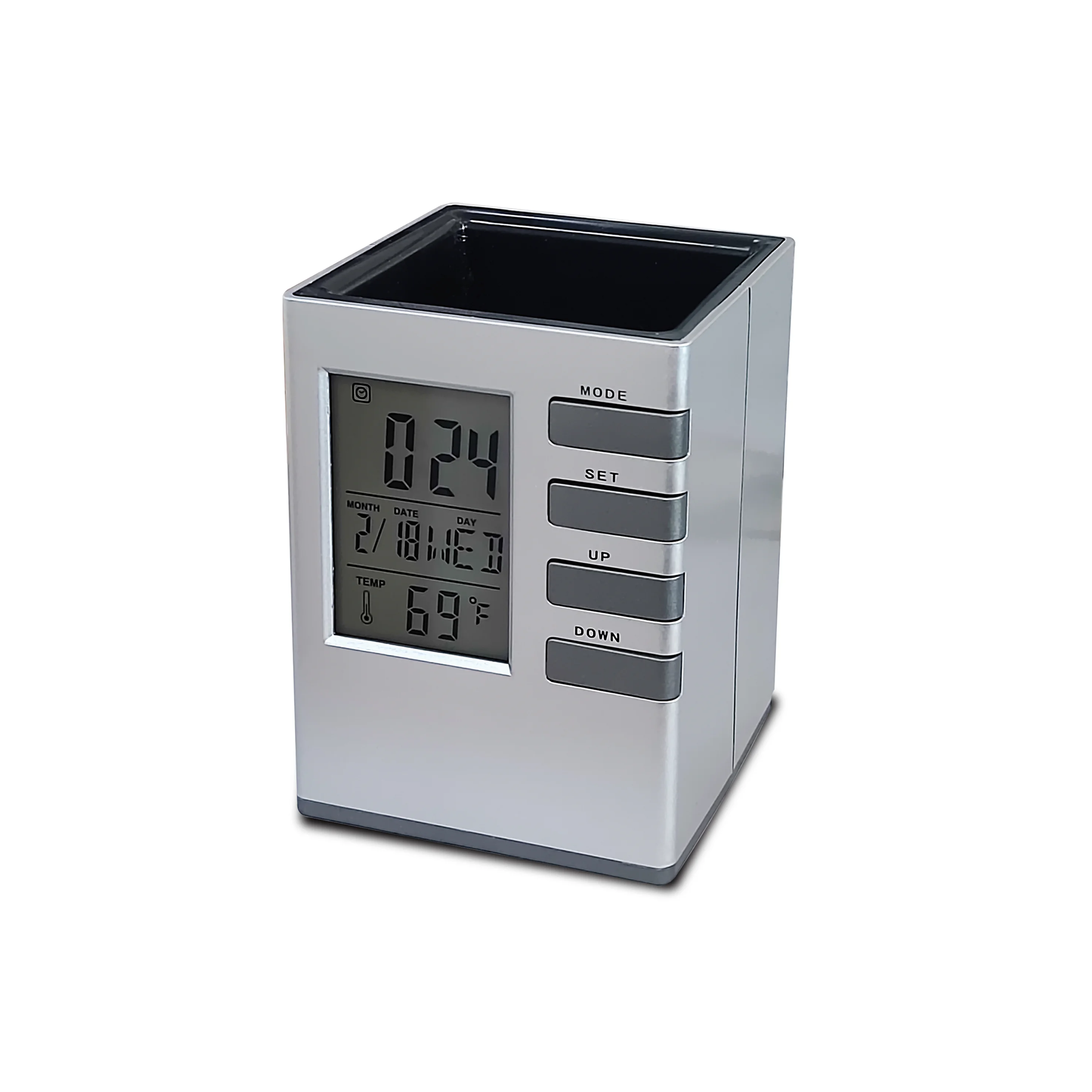 Pen Container Large Digital Led Alarm Clock Wall Clock Smart Alarm ...