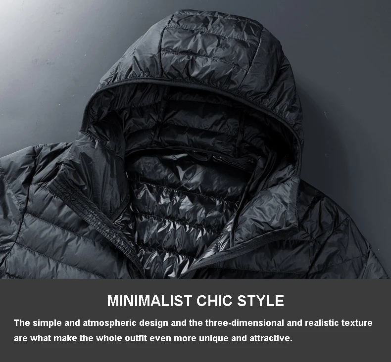 Custom Logo Outdoor Lightweight Warm Duck Feather Men's Puffer Jackets ...