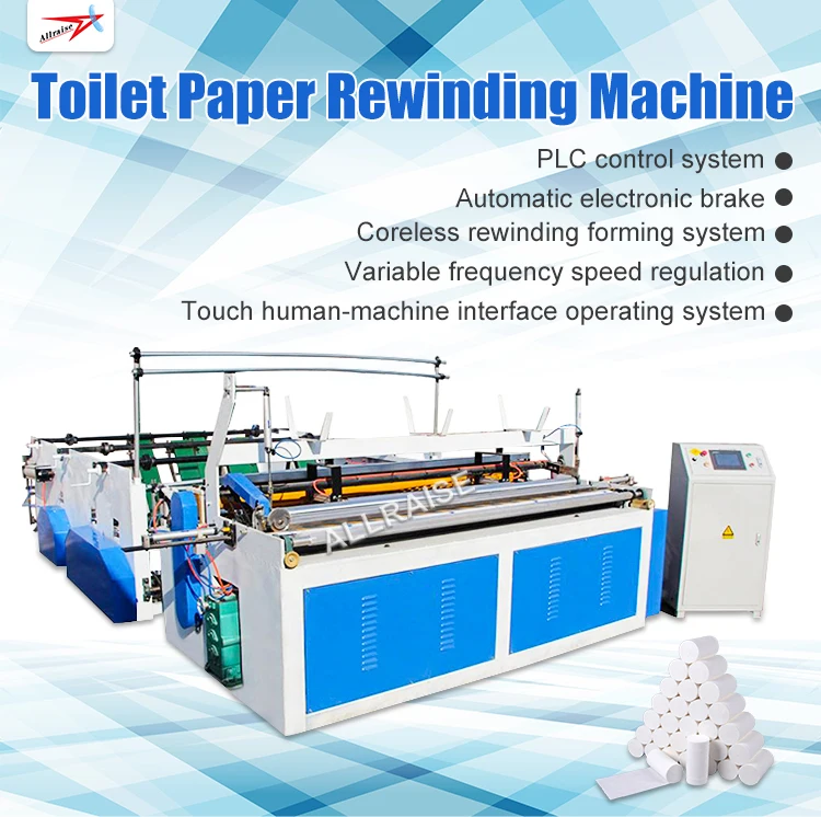 Fully Automatic Toilet Paper Making Rewinding Machine Production Line ...