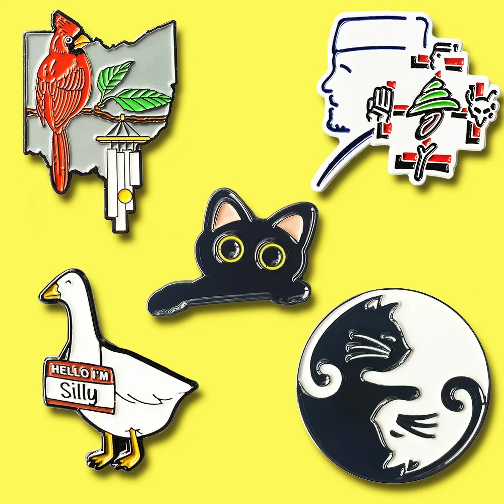 Custom Metal Pin Badges - Free Design & Personalized Logo