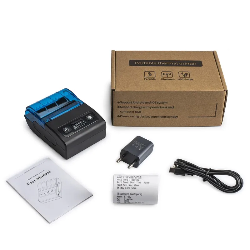 Blue Direct Mini Receipt Thermal Pos Portable Thermal Printer