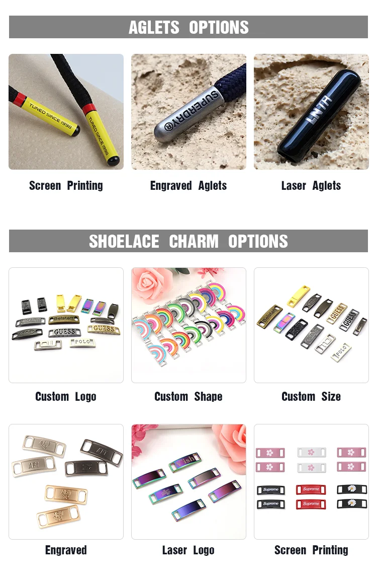 Shop High Quality Metal Aglets with Custom Engraved Logo