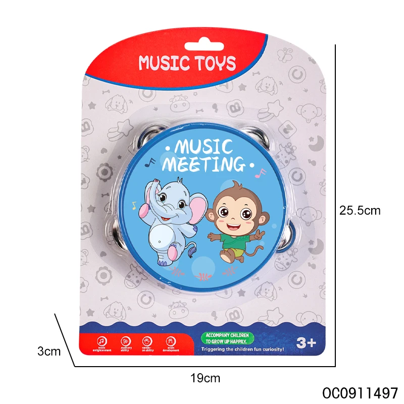 Cartoon Animals Design Baby Rattle Clapping Hand Bell Musical ...