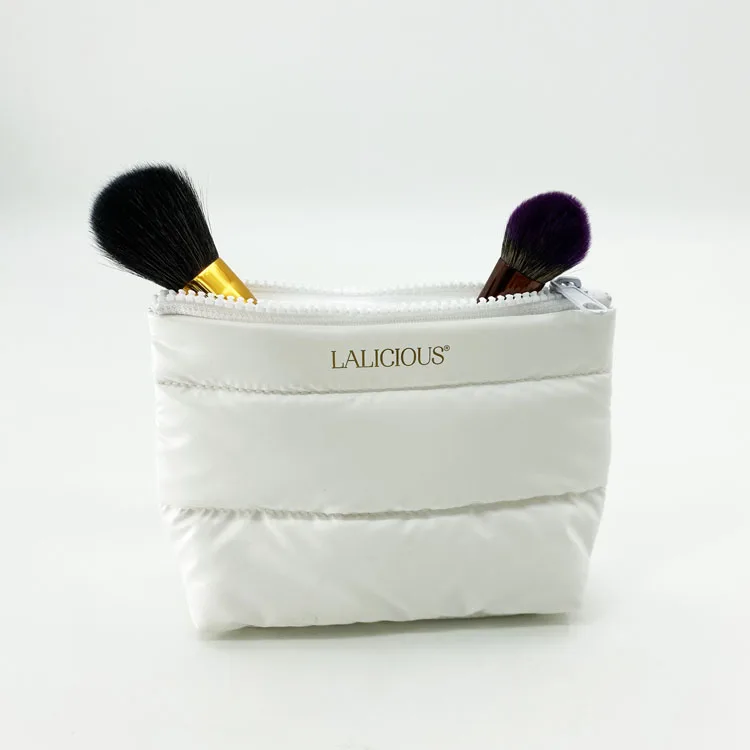 Custom Lightweight Puffy Cosmetic Bag - Waterproof PU