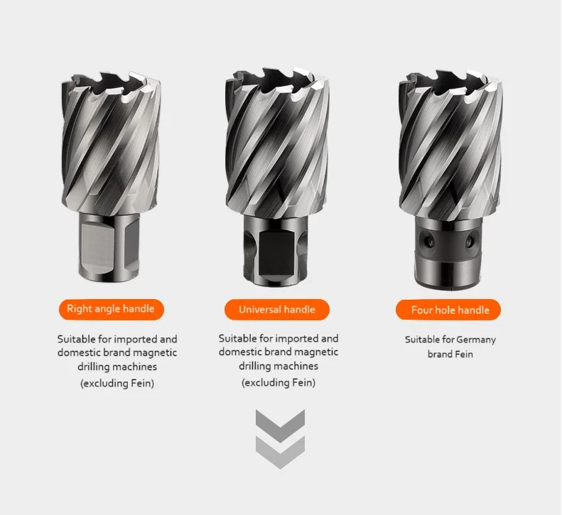 Core Drill Bit Depth Hollow Drill Hole Opener Steel Plate HSS Annular ...
