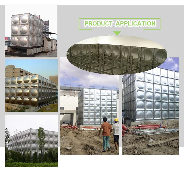 10000l Panel Modular Water Storage Tank Stainless Steel Square Water ...