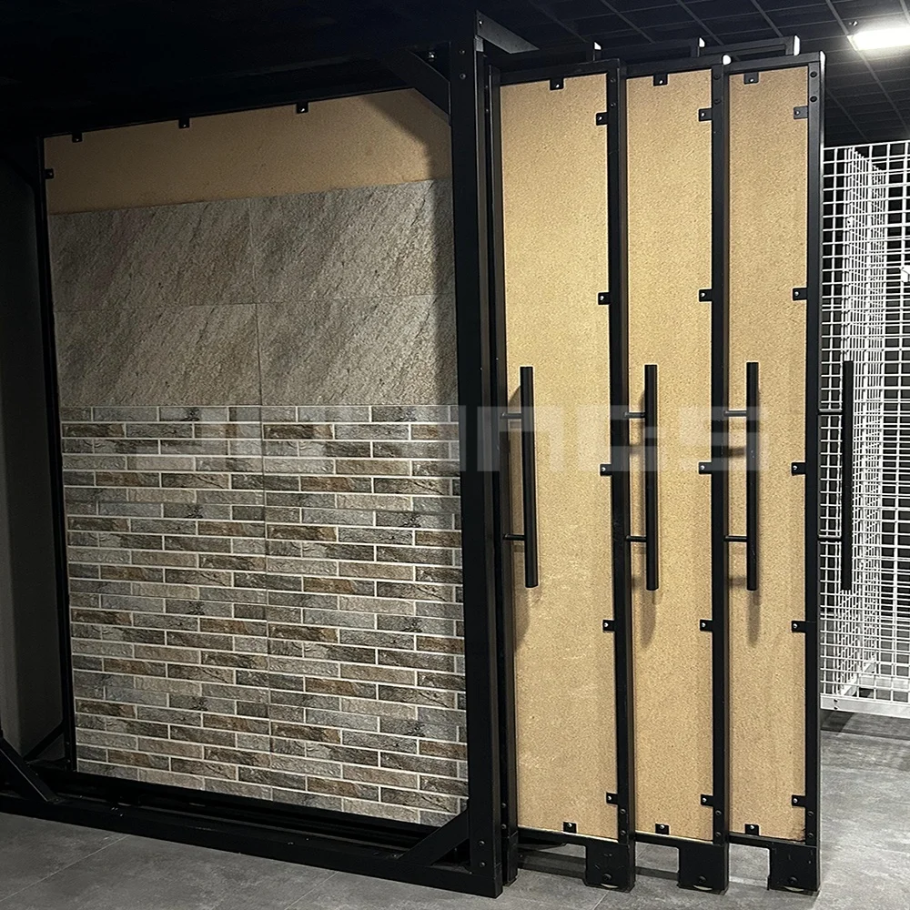 2024 New Style Natural Stone Rock Slate Quartz Display Shelf Vertical ...