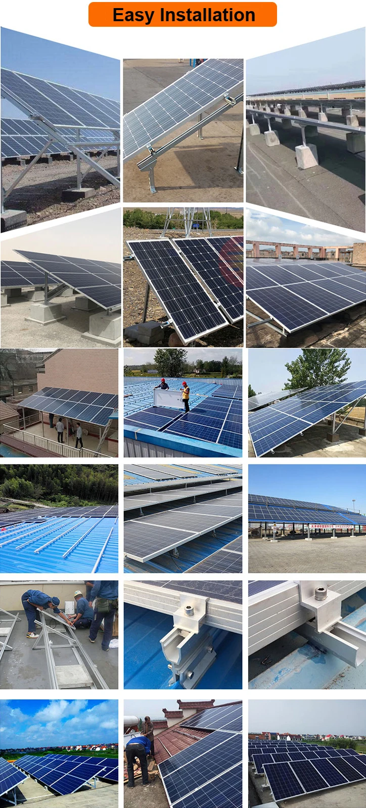 Dual Axis Solar Tracker Mounting System Ground Mounting System Solar ...