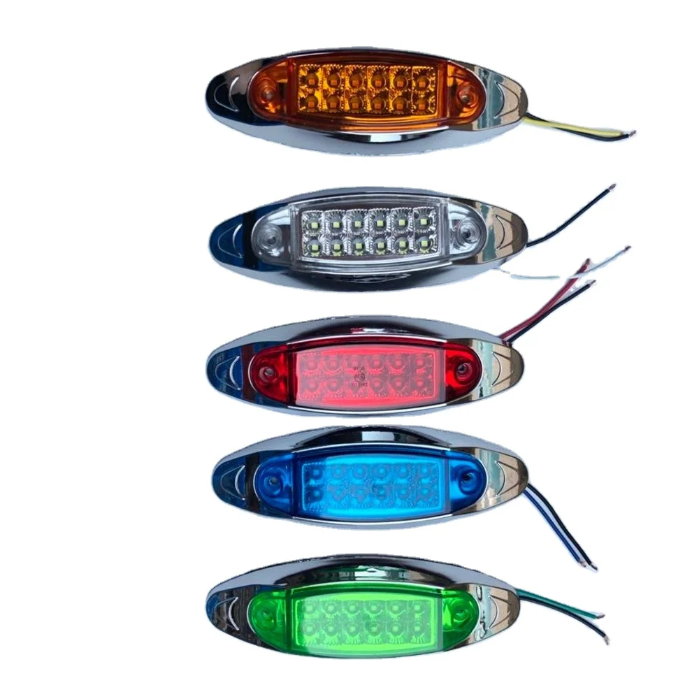 Bus Led Side Lamp Bus 24v Side Marker Lamp Black Or Chrome For Truck ...