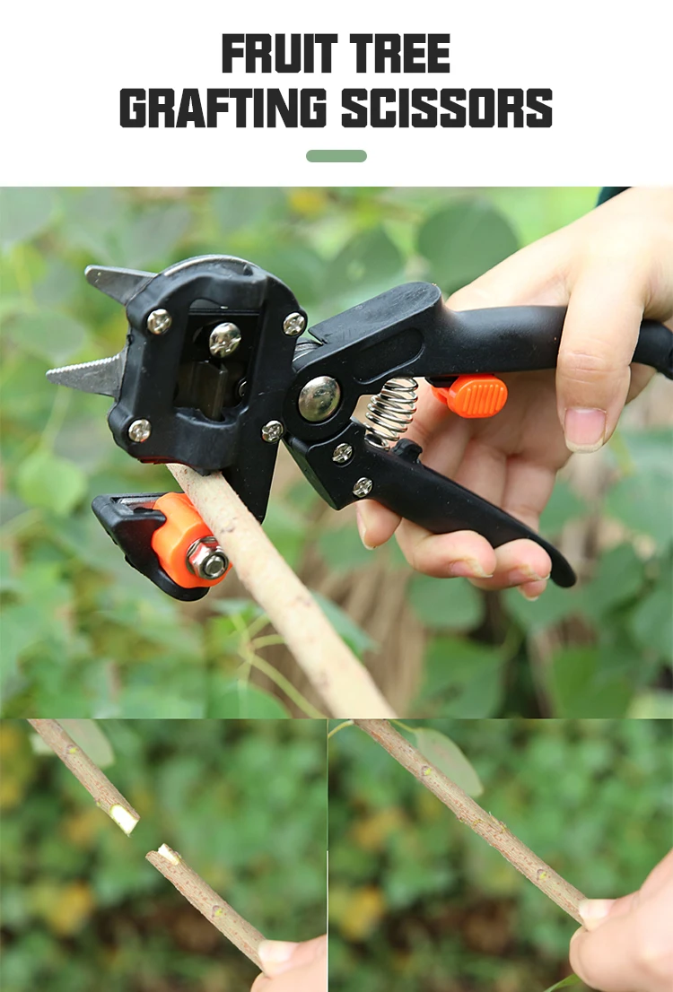 Carbon Steel Grafting Pruner Garden Grafting Tool With 2 Blades Tree ...