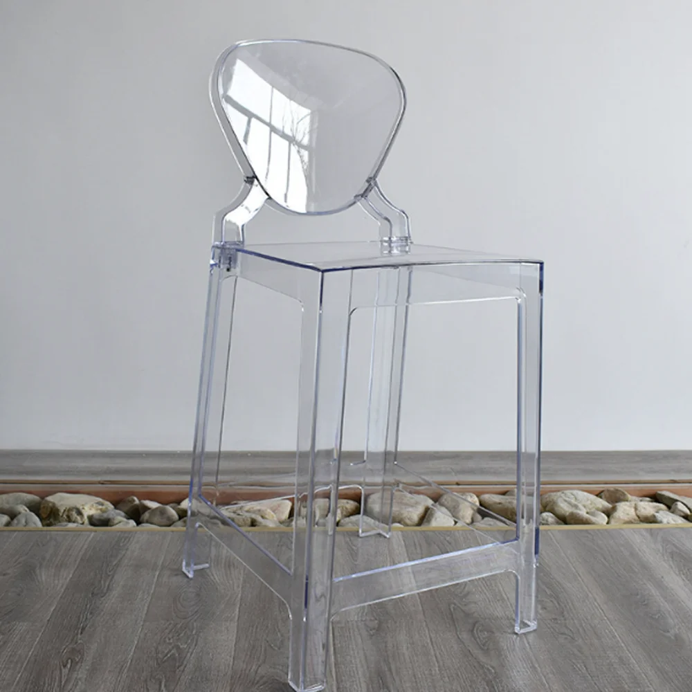 Nordic Transparent bar Stool Bjflamingo Acrylic Crystal Chair Ghost bar ...