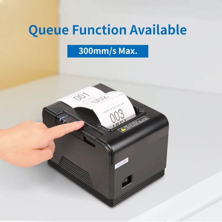 Xprinter XP-Q200 80毫米热敏打印机支持二维码PDF417打印无墨打印机定制打印机| Alibaba.com